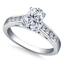 Channel Set Engagement Rings - Channel Set Diamond Rings