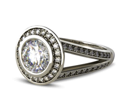 Bezel engagement rings | Ringspo